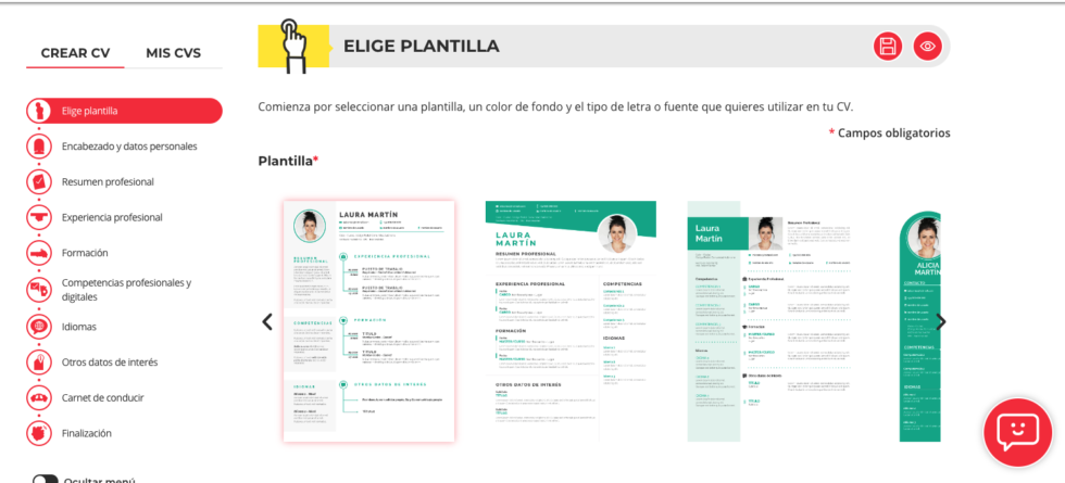 Mi CV en 3 pasos. Una herramienta super práctica